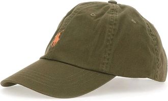 Polo Ralph Lauren Homme, Accessoires, Vert, Taille: ONE Size Casquette de Baseball en Coton Vert avec Logo