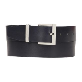 Kazar Minimalistischer dunkelblauer G&uuml;rtel mit silberner Schnalle - - Accessories - Damen - Blau - 100 CM