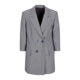 A|X Armani Exchange Karierte Damenblazer Racing Stil - - Jackets - Herren - Grau - 3XS