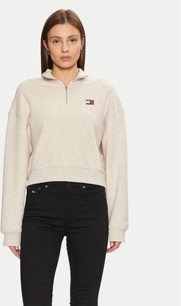 Tommy Jeans Sweatshirt DW0DW19410 Beige Relaxed Fit