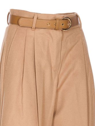 Max Mara Womens Trousers Paride Beige Virgin Wool