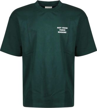 Dr&ocirc;le de Monsieur Homme, Tops, Vert, Taille: S Le T-Shirt Slogan