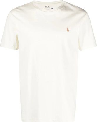 Polo Ralph Lauren Homme, Tops, Beige, Taille: XL Custom Fit T-Shirt
