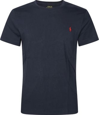 Polo Ralph Lauren Homme, Tops, Bleu, Taille: S T-Shirt MM Base