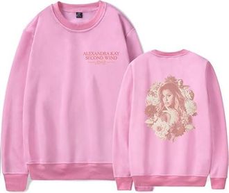 Generic Alexandra Kay Merch Second Wind Pull &agrave; col rond pour lhiver Y2K d&eacute;contract&eacute; unisexe Streewear tendance, rose, 3XL