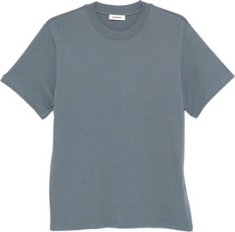 Sandro T-Shirt mit Rundhalsausschnitt - Blau