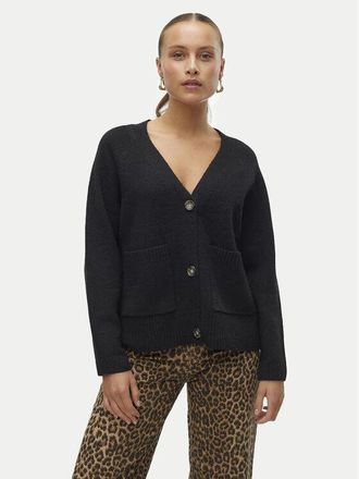 Vero Moda Strickjacke Boom 10320457 Schwarz Loose Fit