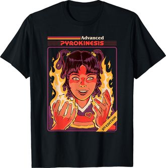 Steven Rhodes Advanced Pyrokinesis Sarcastic Retro Funny Adult Humor T-Shirt