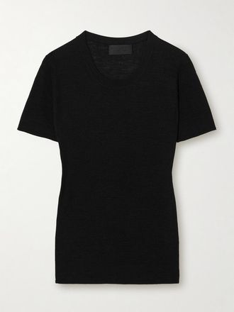 Nili Lotan T-shirt En Soie C&ocirc;tel&eacute;e Hettie - Noir