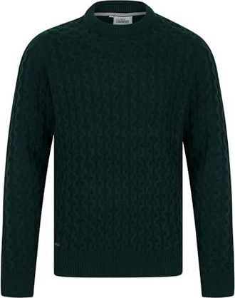 Tokyo Laundry Nonso Wool Blend Chunky Cable Knitted Jumper in Evergreen - Tokyo Laundry - L