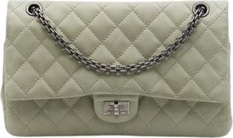 Chanel Sac bandouli&egrave;re Pre-owned Double Flap - Femme - Pre-owned - Vert - Taille: ONE Size