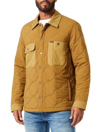 Lee Herren Quilted Overshirt Jacket, Tumbleweed, XXL