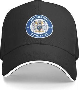 Generic Casquette de baseball Stockport County FC, casquette derby, casquette de soleil, chapeau de soleil, chapeaux pour filles, hommes cadeau