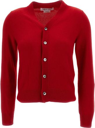 Comme Des Gar&ccedil;ons Cardigan en cachemire - Femme - Pulls - Rouge - Taille: 38 FR