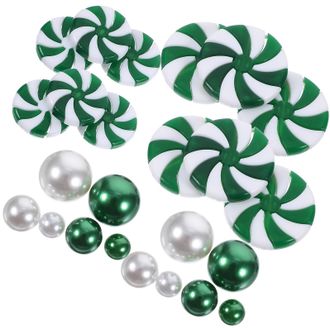 Lurrose Schwimmkerzen Weihnachten Acrylperlen Vasenf&uuml;ller Schwimmkerzenanh&auml;nger f&uuml;r Tischdekoration Schwimmende Vasenf&uuml;llerperlen in Bonbonform