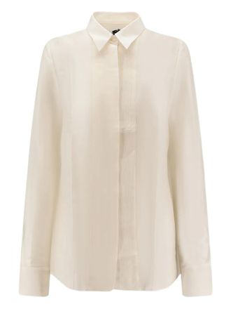 BOSS chemise Bisina &agrave; design pliss&eacute; - Tons neutres