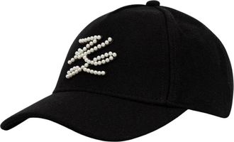 Karl Lagerfeld Femme, Accessoires, Noir, Taille: ONE Size K/Autograph Cap