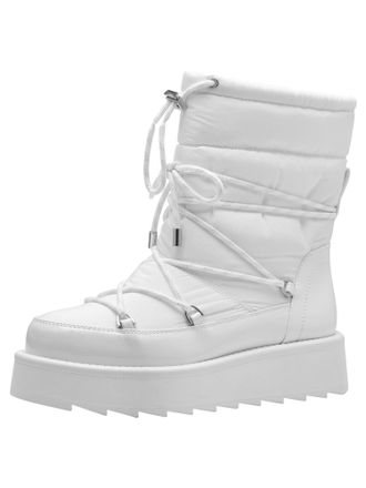 Tamaris Damen Warmfutter Stiefel Vegan; WHITE, EU 41