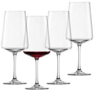 Schott Zwiesel Verres à vin rouge MioVino (set de 4), verres à vin modernes pour le vin rouge, verres en cristal Tritan résistant au lave-vaisselle, fabriqué en Alle