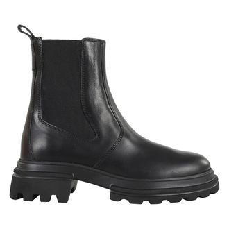 Hogan Schwarzer Leder Chelsea Stiefelette - - Shoes - Damen - Schwarzk - 37 EU