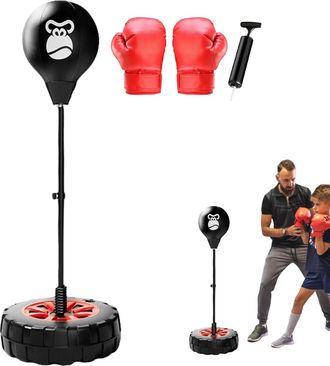 Generico Fu&szlig;geschwindigkeit, Boxsack mit Ballhalterung, reflektierend, h&ouml;henverstellbar, f&uuml;r Training, Ausr&uuml;stung