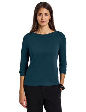 Street One Damen Shirt mit U-Boot-Ausschnitt