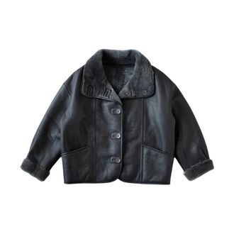 Just things we like Kiku Wendbare Shearling-Jacke - - Jackets - Damen - Grau - L