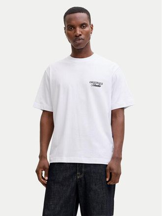 Jack & Jones Jack & Jones T-Shirt Norrebro Typo 12282898 Wei&szlig; Regular Fit