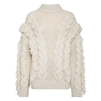 Philipp Plein Wollmischpullover Oversize Skull - - Knitwear - Damen - Wei&szlig; - M