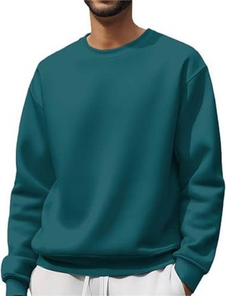 Generic Sweats pour homme - Imprimé Halloween - Mignon - Décontracté et tendance - Col rond - Polyester épais - Pull à capuche simple - Pull dhiver coupe ajus