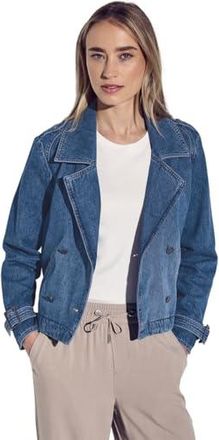 Street One A212502 Veste Courte en Jean, Bleu Moyen, 46 Femmes