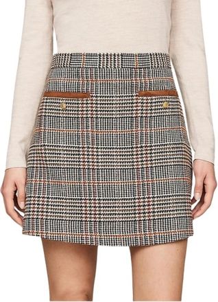 Tommy Hilfiger Retro Check Tweed A-Linie Rock - - Skirts - Damen - Mehrfarbig - M