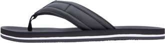 Tommy Hilfiger Herren Hilfiger Padded Beach Sandal Fm0fm05801 Zehentrenner, Black (Black), 45.5 EU