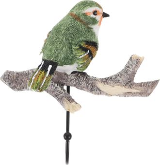 Garneck Vogel Wandhaken aus Robustem Material Dekorativer Bird Hanger mit Ländlichem Design Stilvoller Garderobenhaken für Wandmontage im Zuhause und Büro Lan