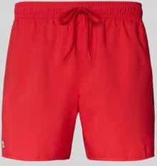 Lacoste Badeshorts mit Logo-Stitching