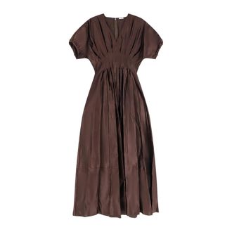 Joseph Nova Seiden-Leinen-Mischkleid - - Dresses - Damen - Gr&uuml;n - S
