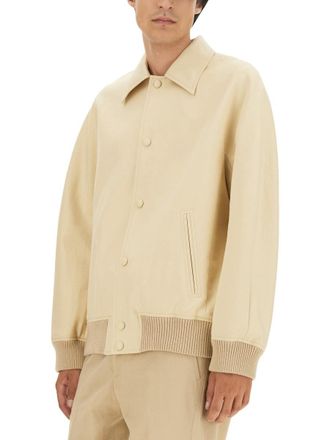 Lanvin Buttoned Cotton Jacket - Beige