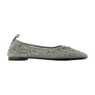 Tory Burch Blaue Kristall Ballerinas Nylon Slip-On Schuhe - - Shoes - Damen - Blau - 36 EU