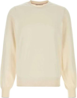 Brunello Cucinelli Femme, Pulls, Beige, Taille: 2XL Pull l&eacute;ger en coton