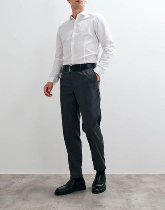Mango pantalon de costume droit densemble 2 pi&egrave;ces gris
