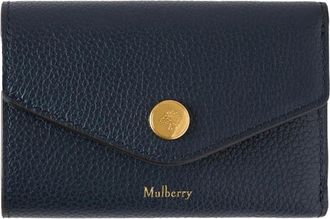 Mulberry Femme, Accessoires, Bleu, Taille: ONE Size Rl6447-205U888 Petit Portefeuille Classic Grain