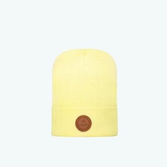 Cabaia CABAIA - Bonnet Jungle Juice Jaune - Bonnet dhiver Chaud sans Pompon pour Homme et Femme - Maille Douce et Confortable - Taille Unique Adulte