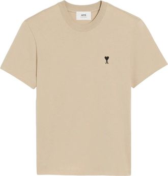 Ami Homme, Tops, Beige, Taille: XS Le Tee Ami de Coeur Contrasted