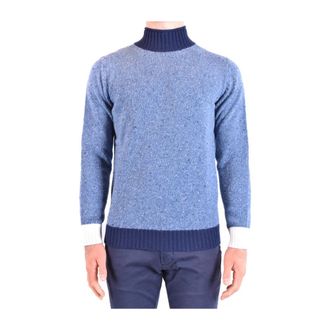 KANGRA Stilvolle Dolcevita Pullover - - Knitwear - Herren - Blau - S