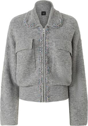 Pinko Pinko, Femme, Pulls, Gris, Taille: 36 FR Veste Dark Lady 105948A2Ye