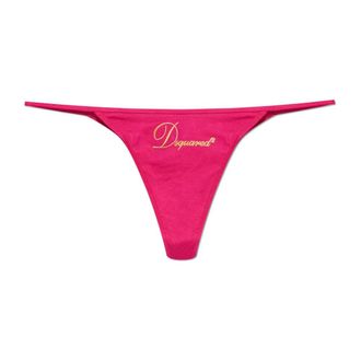 Dsquared2 Femme, Sous-v&ecirc;tements, Rose, Taille: 46 FR Culottes avec Logo Brod&eacute;