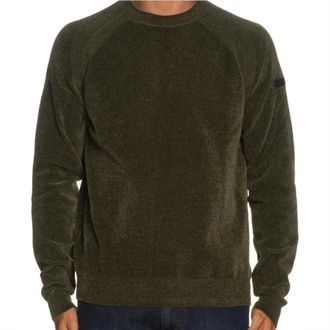 Roberto Ricci Design Gestrickter Samt-Rundhalspullover - - Knitwear - Herren - Gr&uuml;n - XL