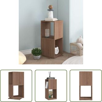 vidaXL Holzregal - Drehregal Sonoma-Eiche 34,5x34,5x75,5 cm Holzwerkstoff