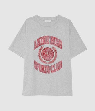 Anine Bing Tee Shirt Cade Collegiate Grey