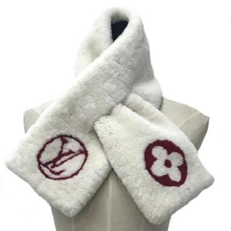Louis Vuitton Pre-owned Cachemire foulards - Femme - Pre-owned - Blanc - Taille: ONE Size